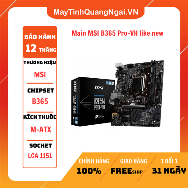 Main MSI B365 Pro-VH like new