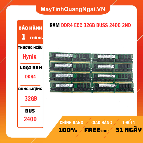 RAM DDR4 ECC 32GB BUSS 2400