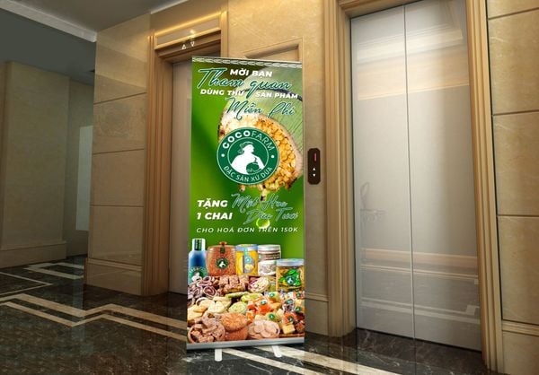 Standee - CocoFarm – In Nhanh Hữu Tín Bến Tre