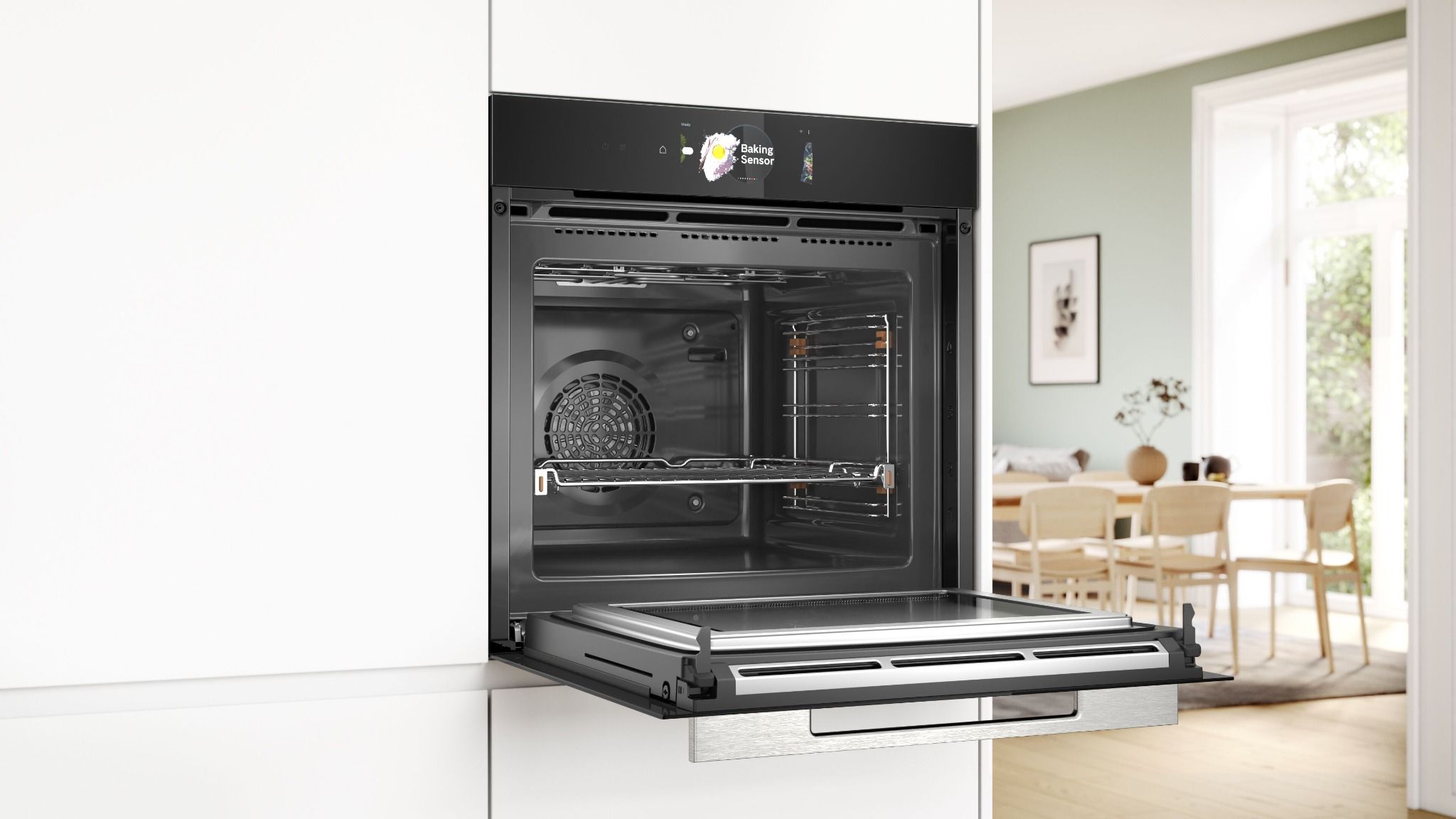 Lò nướng âm tủ kết hợp chức năng vi sóng Bosch 67L HMG778NB1-Series 8 ...