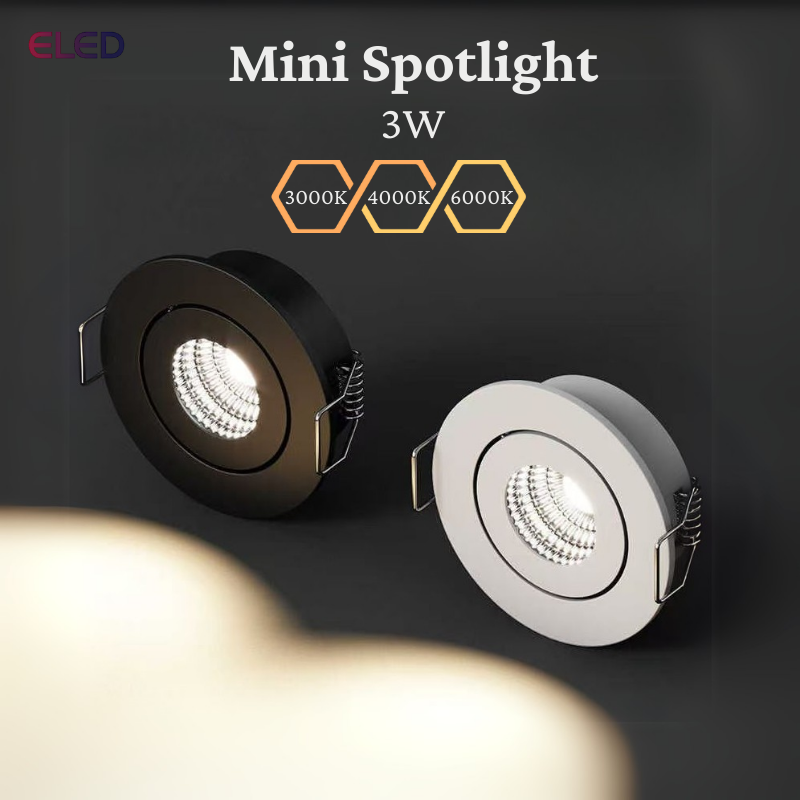 Đèn Led âm trần spotlight mini ELED chíp COB 3w CRI98 khoét lỗ 40mm – Công ty TNHH công nghệ ...