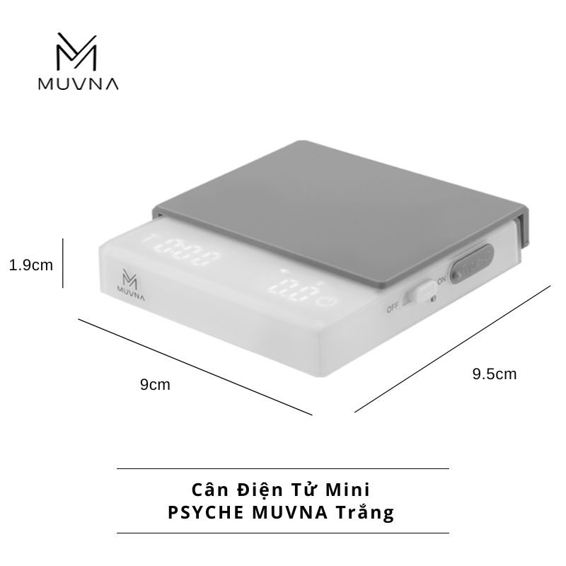 Cân Điện Tử Pha Cà Phê MUVNA | PSYCHE MINI COFFEE SCALE