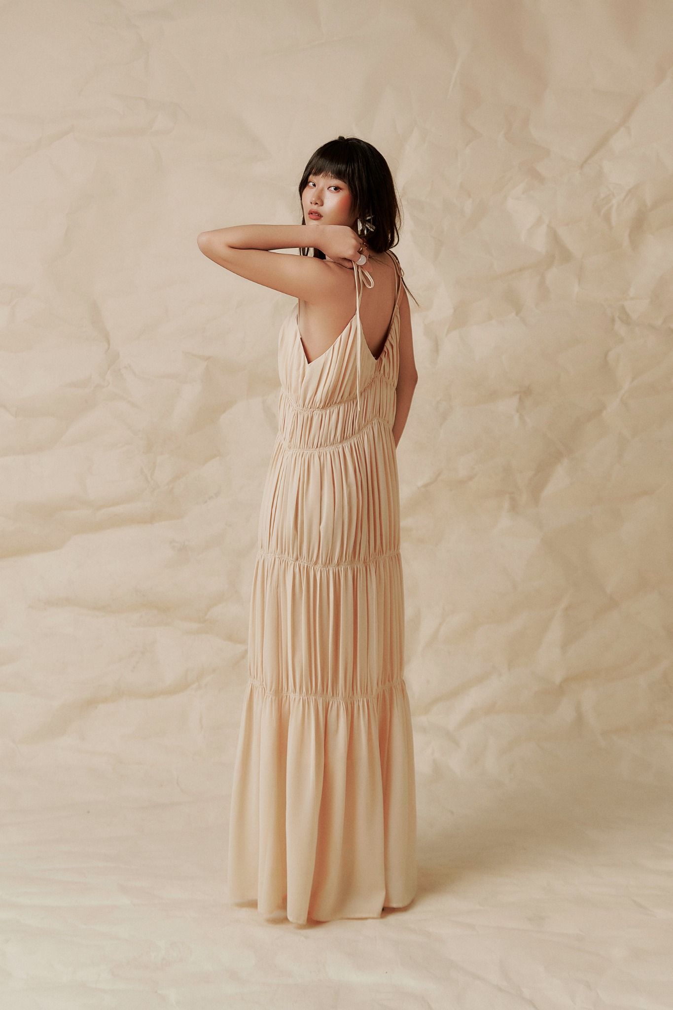 Sandy Dress | Đầm Chiffon Dún Vải – CHEN