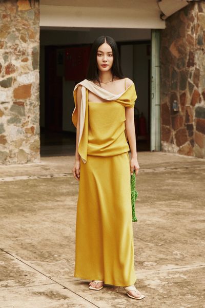 Aurora Veil | Khăn Choàng Lụa Hai Màu – CHEN