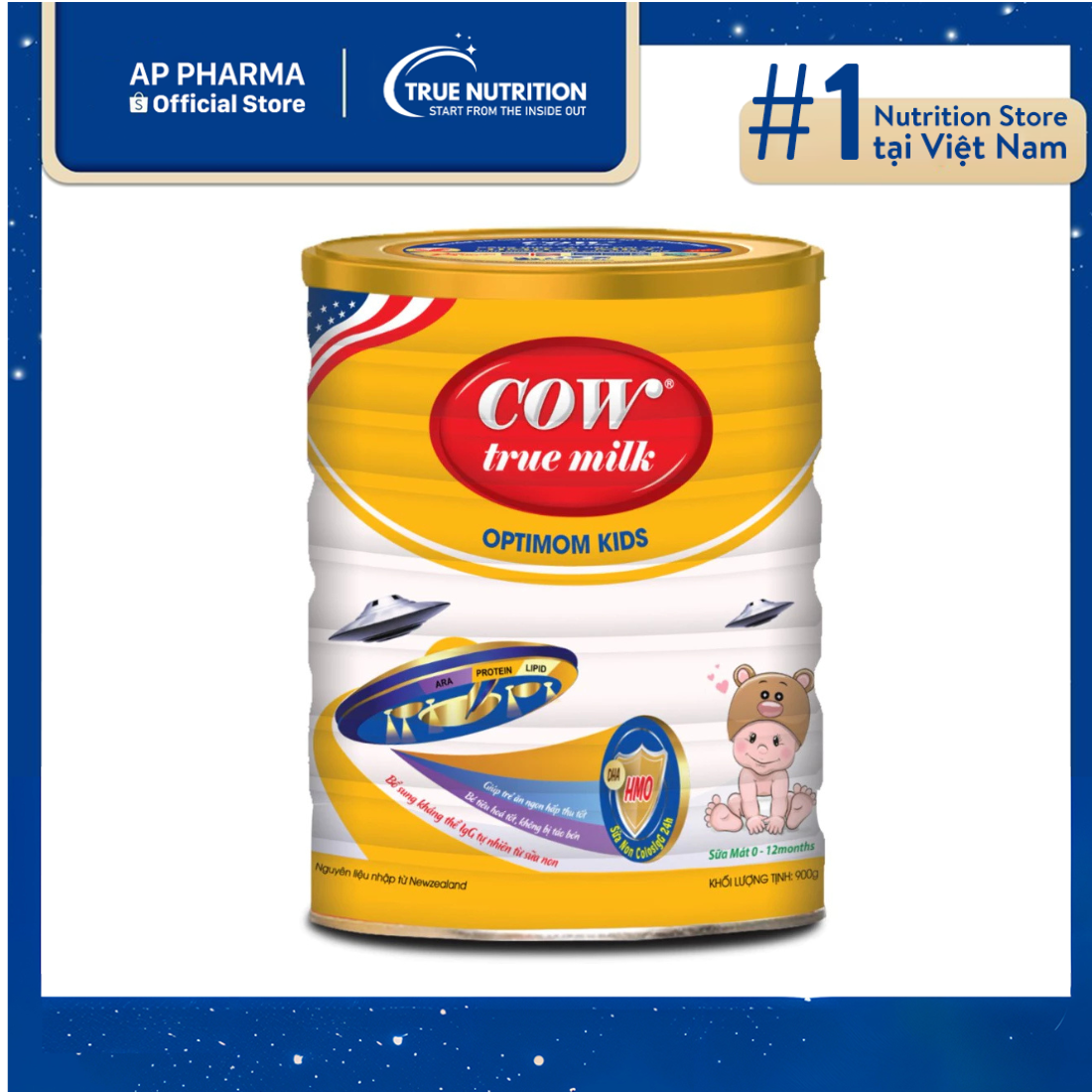 Sữa Cow True Milk Optimom Kids: Dinh Dưỡng Cho Trẻ Biếng Ăn, Thấp Còi ...