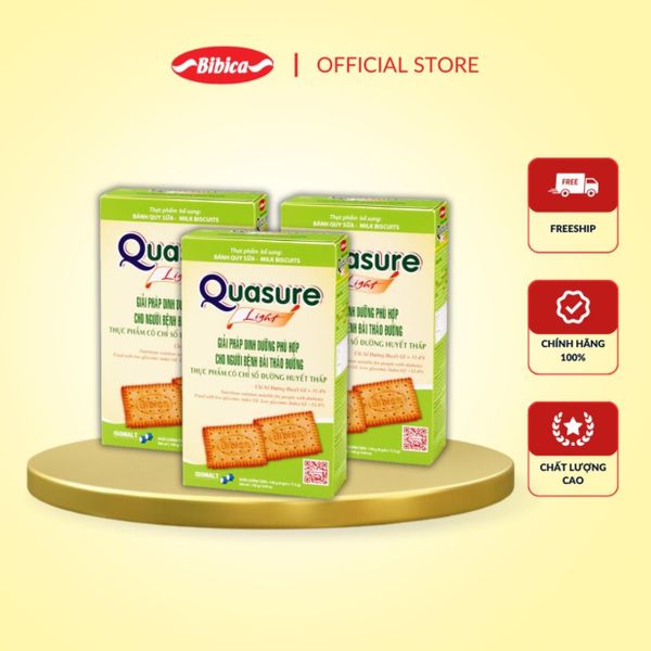 Bánh quy dinh dưỡng Quasure Light Sữa hộp 140g – Bán hàng Online Bibica