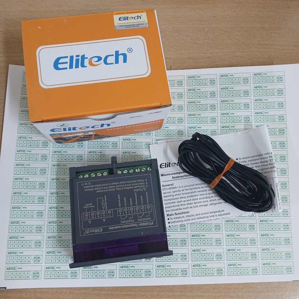 Bộ điều khiển nhiệt độ Elitech STC-8080A – asyco