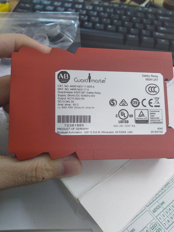 Relay, Single Function Safety, 24V AC/DC, MSR126T – asyco