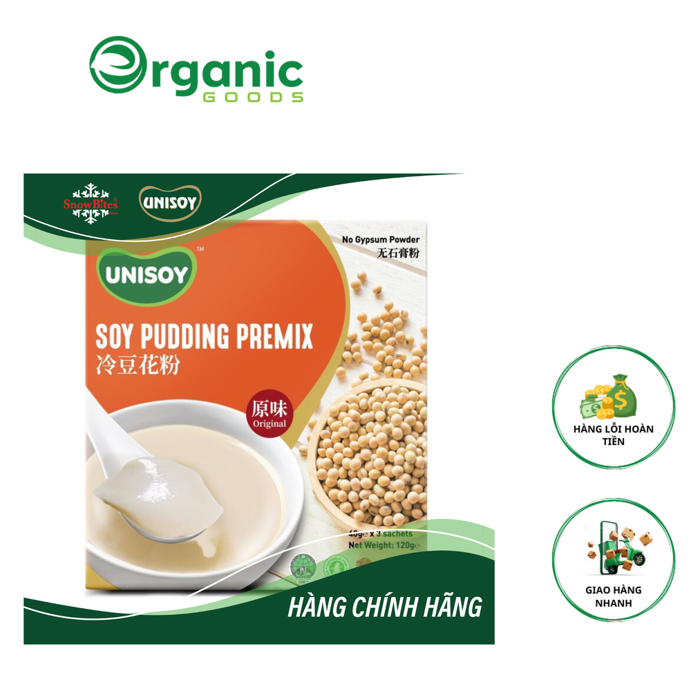 BỘT TÀU HỦ PUDDING UNISOY 120GR – ORGANIC GOODS