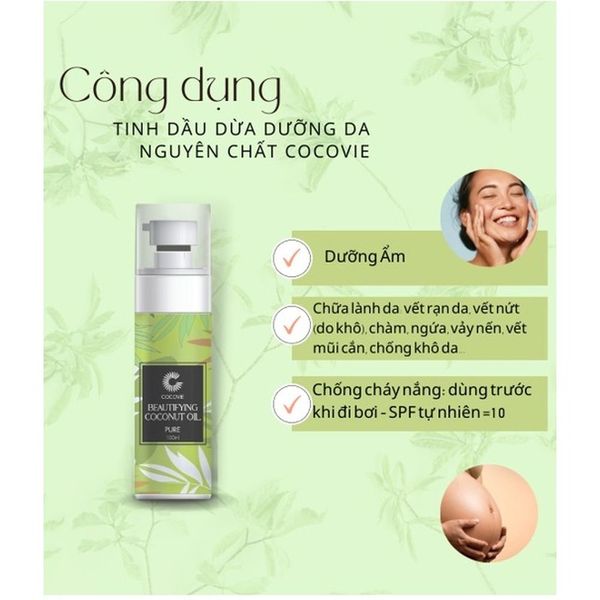 DẦU DỪA DƯỠNG THỂ COCOVIE 100ML – ORGANIC GOODS