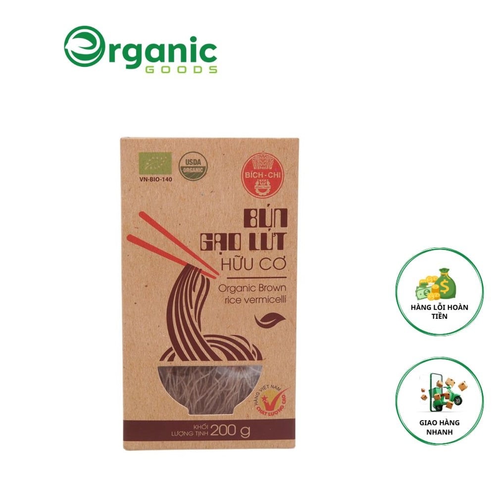 BÚN GẠO LỨT HỮU CƠ BÍCH CHI 200g – ORGANIC GOODS