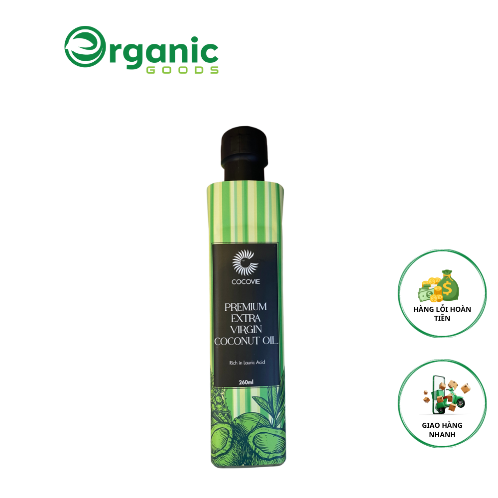 DẦU DỪA THƯỢNG HẠNG COCOVIE 260ML – ORGANIC GOODS