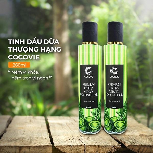 DẦU DỪA THƯỢNG HẠNG COCOVIE 260ML – ORGANIC GOODS