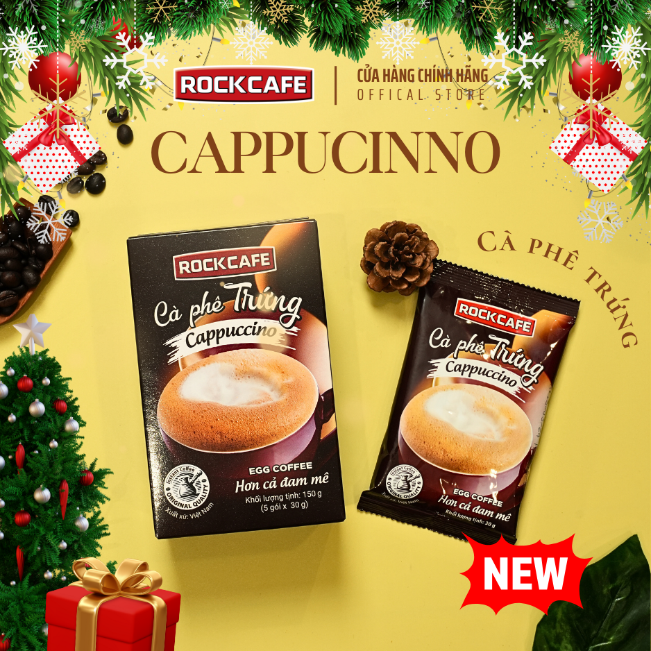 ROCKCAFE - CAPPUCCINO TRỨNG (5 gói x 30 gram) – RockCafe