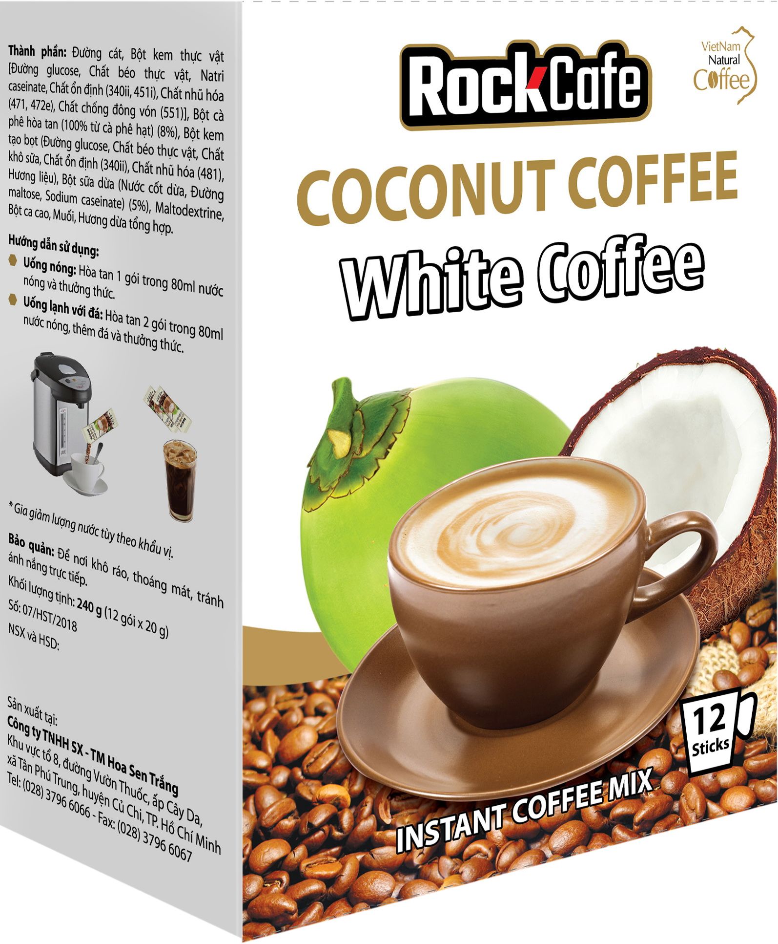 Cà phê dừa White Coffee – RockCafe