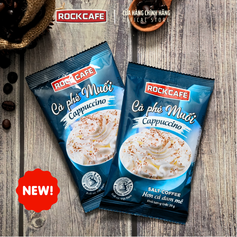 ROCKCAFE - CAPPUCCINO MUỐI (5 gói x 30 gram) – RockCafe