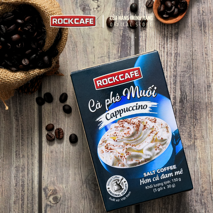 ROCKCAFE - CAPPUCCINO MUỐI (5 gói x 30 gram) – RockCafe