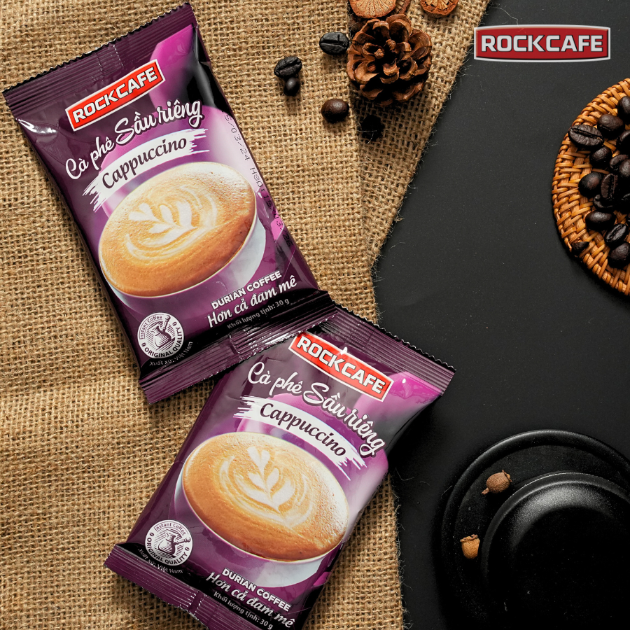ROCKCAFE - CAPPUCCINO SẦU RIÊNG (5 gói x 30 gram) – RockCafe