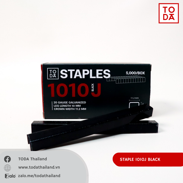 TODA Ghim Bấm Công Nghiệp Chữ U 1010J Đen – TODA Thailand