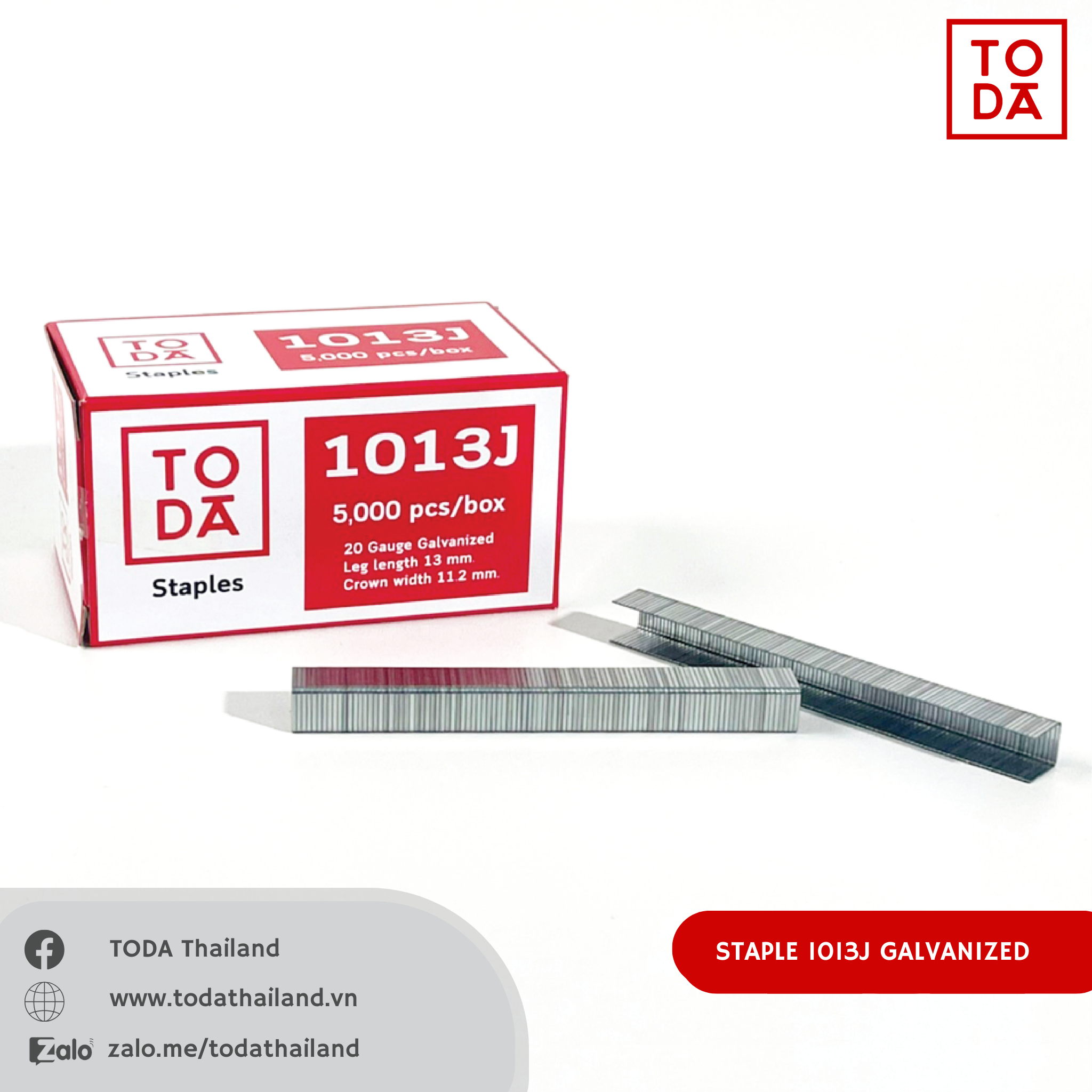 TODA Ghim Bấm Công Nghiệp Chữ U 1013J – TODA Thailand