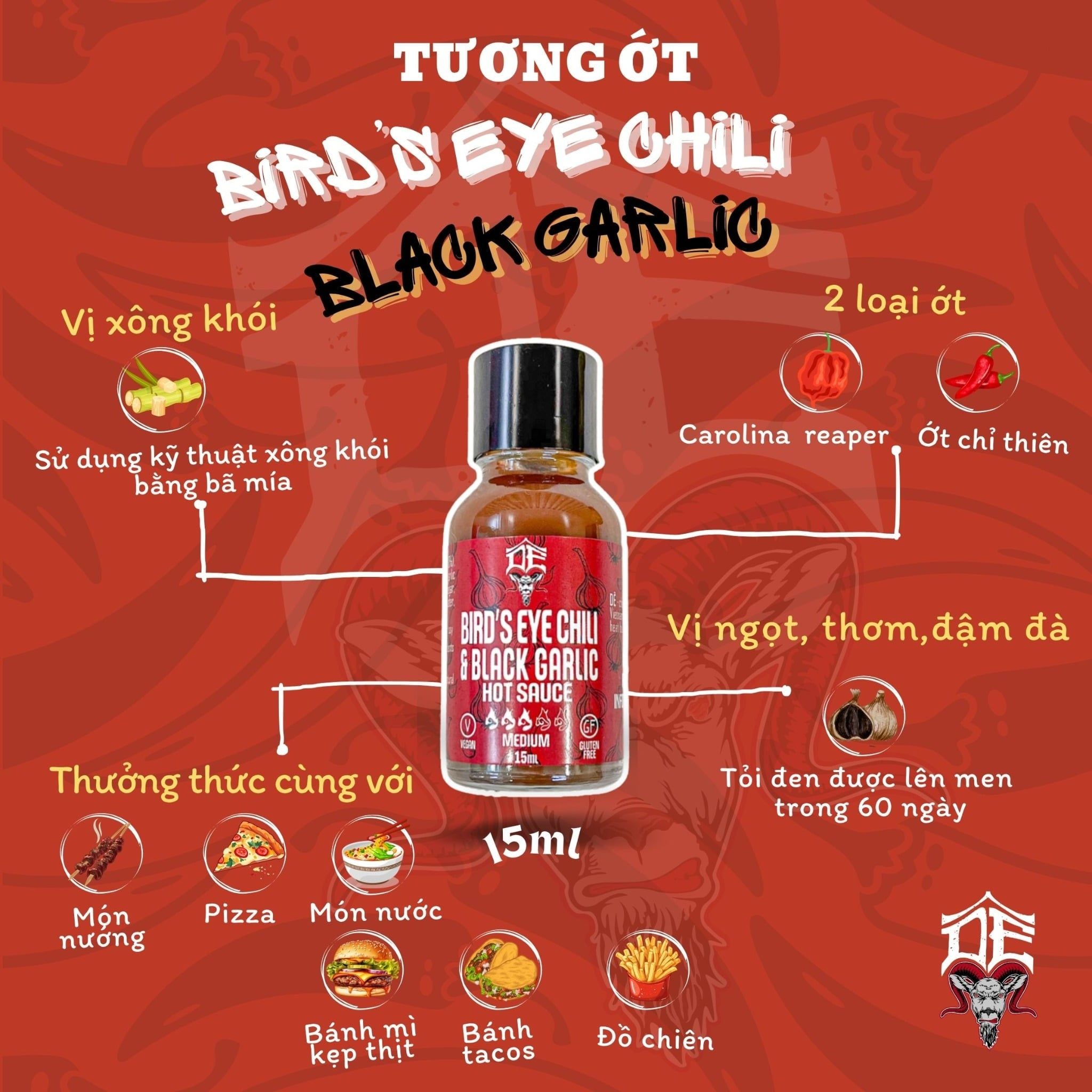 [Combo Mini Tương Ớt - Mini Combo Gift Set] - 3 chai tương ớt 3 vị 15m ...