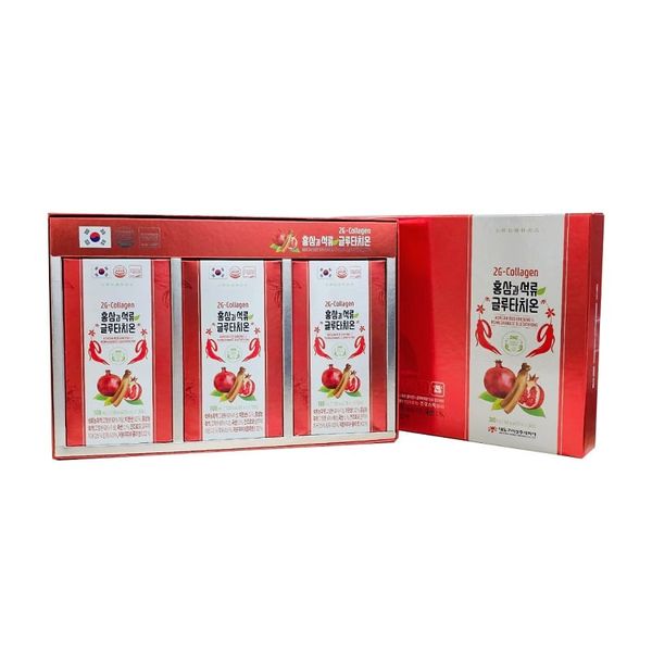 Nước hồng sâm Lựu Collagen Daedong hộp 30 gói x 10ml - Sâm Yến Hoàng Gia