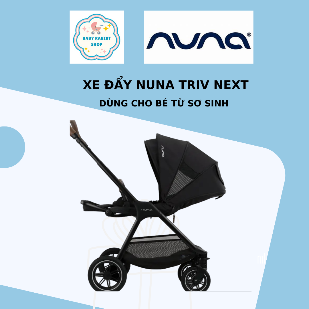 Xe đẩy 2 chiều gấp gọn cho bé NUNA TRIV NEXT - màu OCEAN ( Blue ) - Baby Rabbit Shop