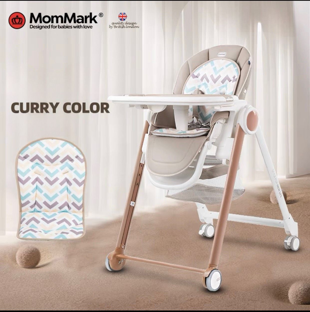 Ghế ăn gấp gọn đa năng cho bé hàng cao cấp Monmark - Baby Rabbit Shop
