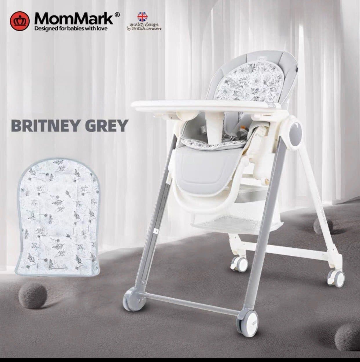 Ghế ăn gấp gọn đa năng cho bé hàng cao cấp Monmark - Baby Rabbit Shop