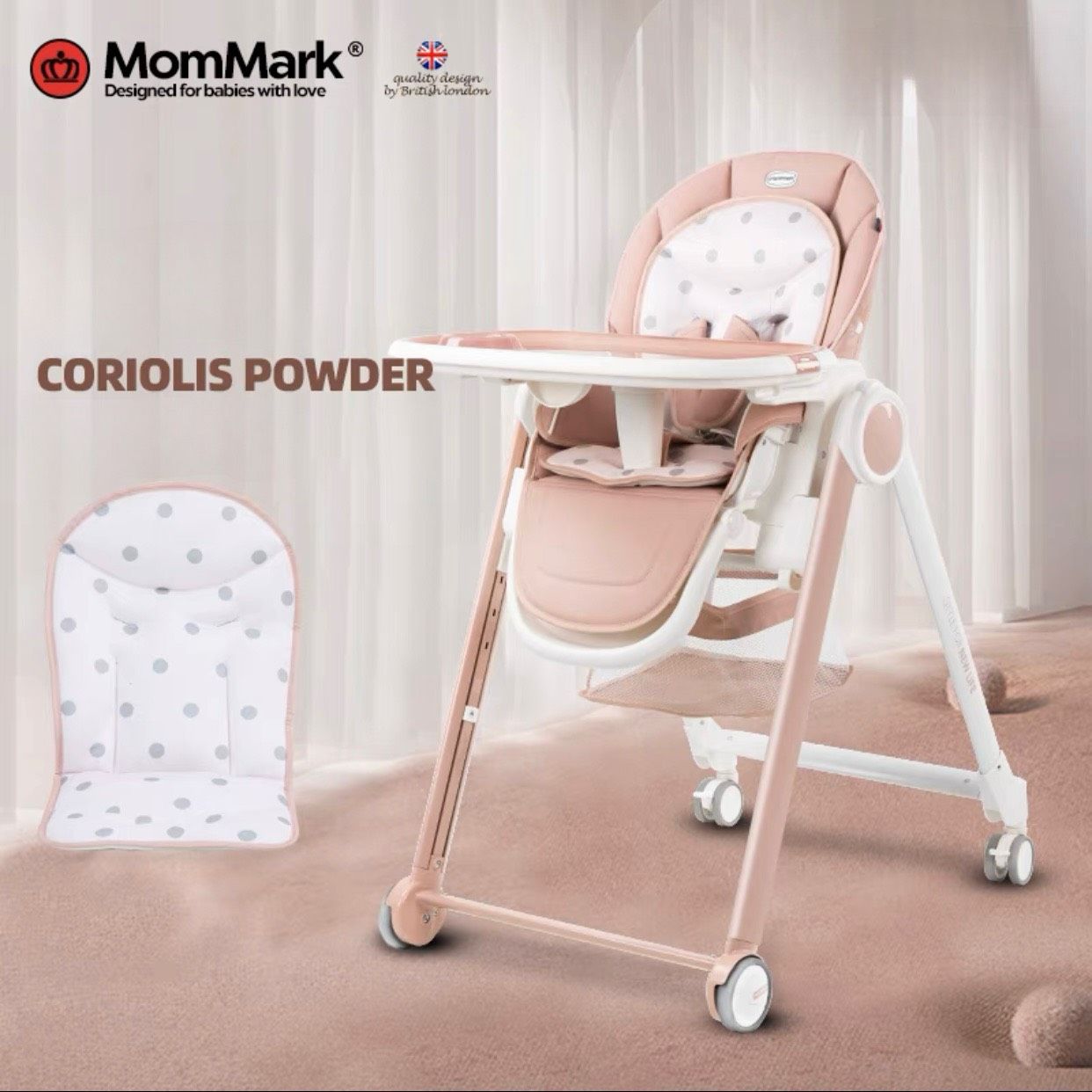 Ghế ăn gấp gọn đa năng cho bé hàng cao cấp Monmark - Baby Rabbit Shop
