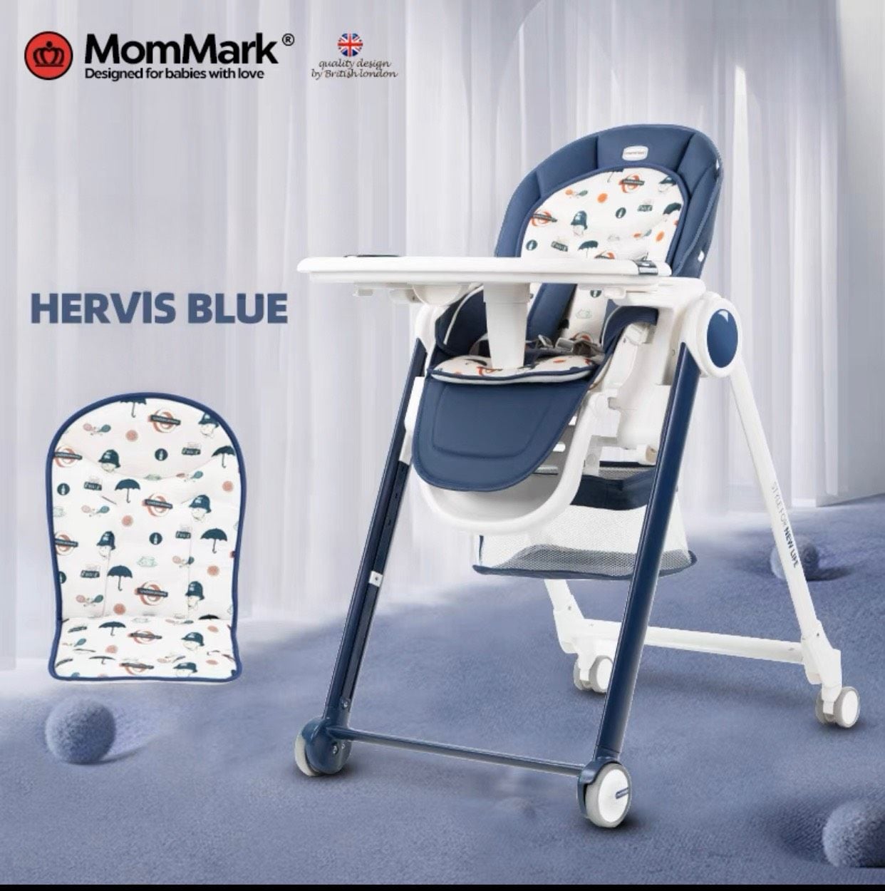 Ghế ăn gấp gọn đa năng cho bé hàng cao cấp Monmark - Baby Rabbit Shop
