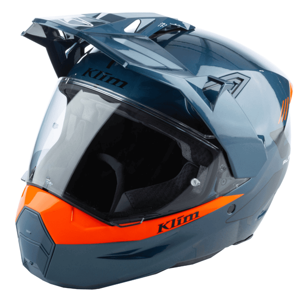 Mũ Adventure KLIM X1 Alpha - Gloss Concept Petrol - Strike Orange