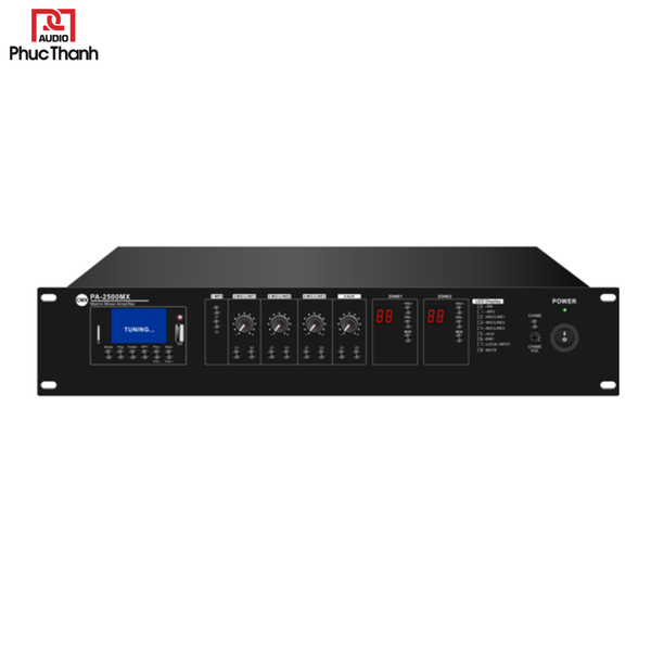 2 Zone Mixer Amplifier with USB/SD/FM/Bluetooth