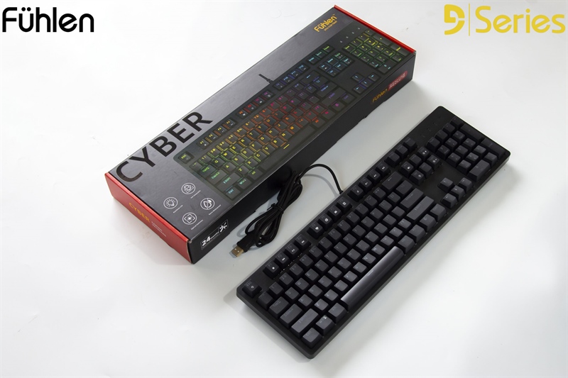 BÀN PHÍM CƠ FUHLEN CYBER-OS-RGB (OPTICAL SWITCHES) TẶNG KÈM BỘ KEYCAP