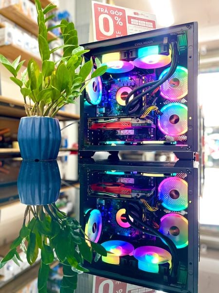 Thùng PC Gaming (H610, i3 12100F, Ram DDR4 8Gb, SSD NVMe 256Gb, VGA 16