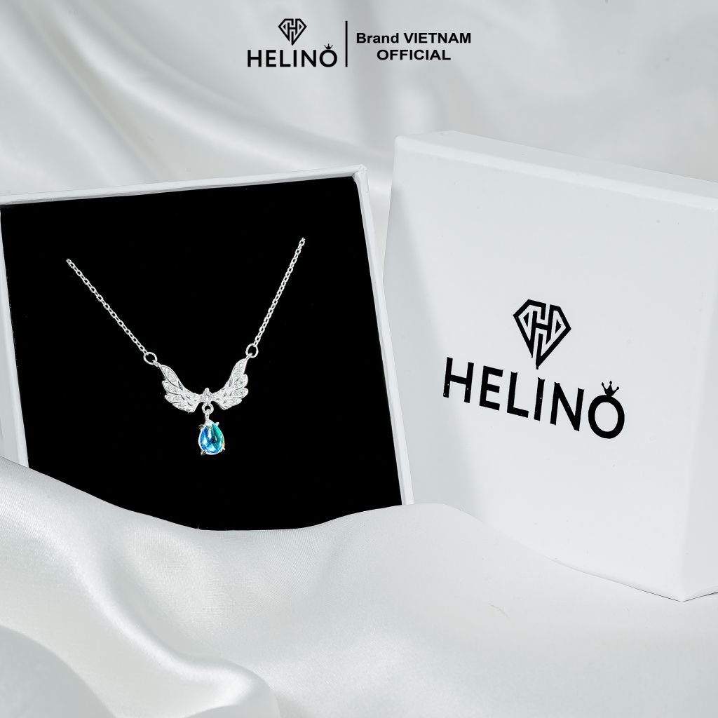 Dây chuyền bạc nữ HELINO cánh thiên thần đá Moonstone đổi màu, trang s