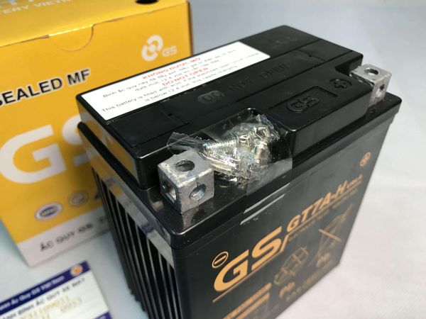 Bình Ắc Quy Khô GS GT7A-H Sh Nhập Ý 125/150,Lead 110 tới 2012,Vespa Pr ...