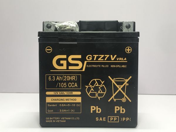Bình ắc quy khô GS GTZ7V NVX155 12V-6.3Ah – Go2banh.com