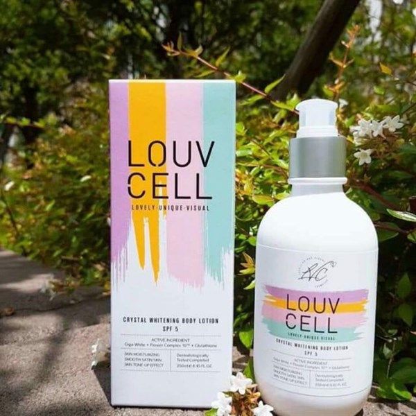 Dưỡng thể Louv Cell Crystal Whitening Body lotion SPF 35 250ml – LV PERFUME