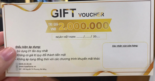 Voucher LV 2000k – LV PERFUME