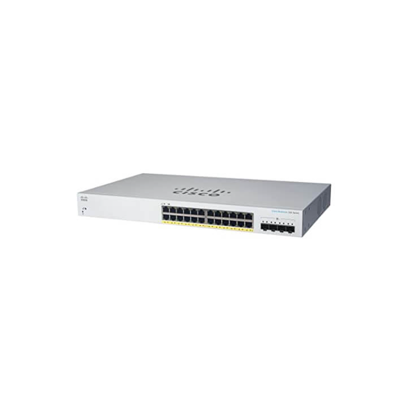 Switch Cisco CBS220-24FP-4G-EU Smart 24-port GE, Full PoE+ 382W, 4x1G ...