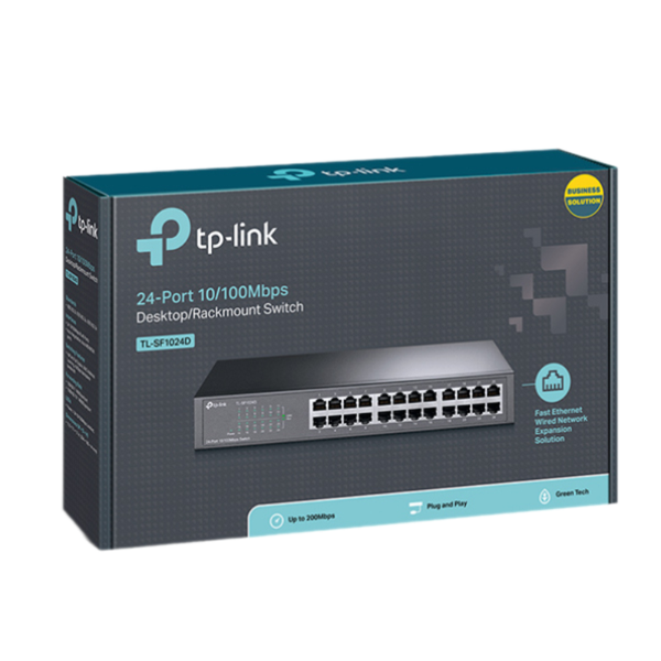 Switch TP-Link TL-SF1024D (10/100Mbps/ 24 Cổng/ Vỏ Thép) – CTY DH LEND