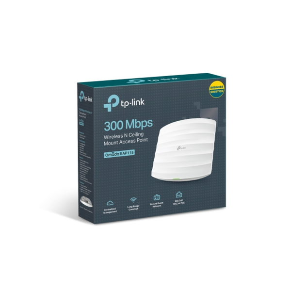 Bộ phát wifi TP-Link EAP115 (Chuẩn N/ 300Mbps/ 2 Ăng-ten ngầm/ Wifi Me – CTY DH LEND
