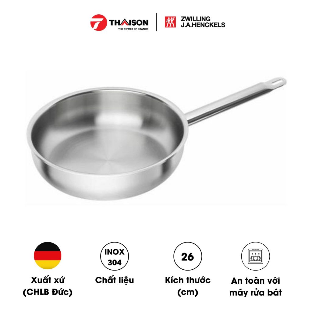 Chảo Zwilling inox Twin PRO 26/28cm GIÁ TỐT NHẤT 2024