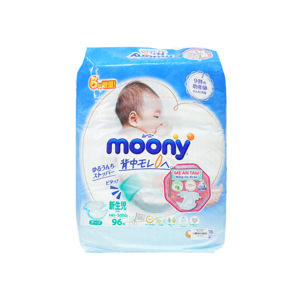 Tã Dán NB Moony Blue 90M – Bé Yêu Shop
