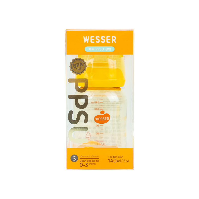 Bình Sữa Wesser PPSU 140ML – Bé Yêu Shop
