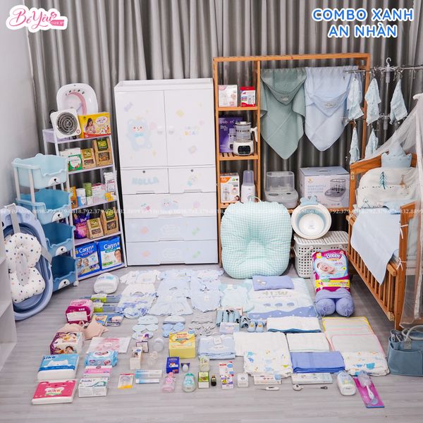 Combo An Nhàn (Xanh) – Bé Yêu Shop