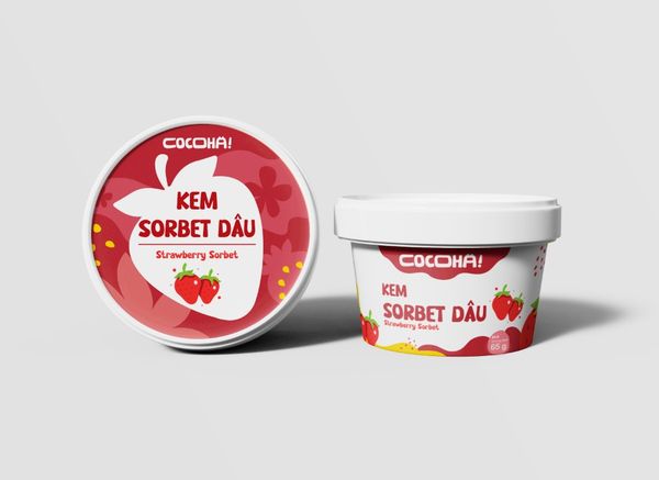 Kem Sorbet Dâu – CoCoHa!