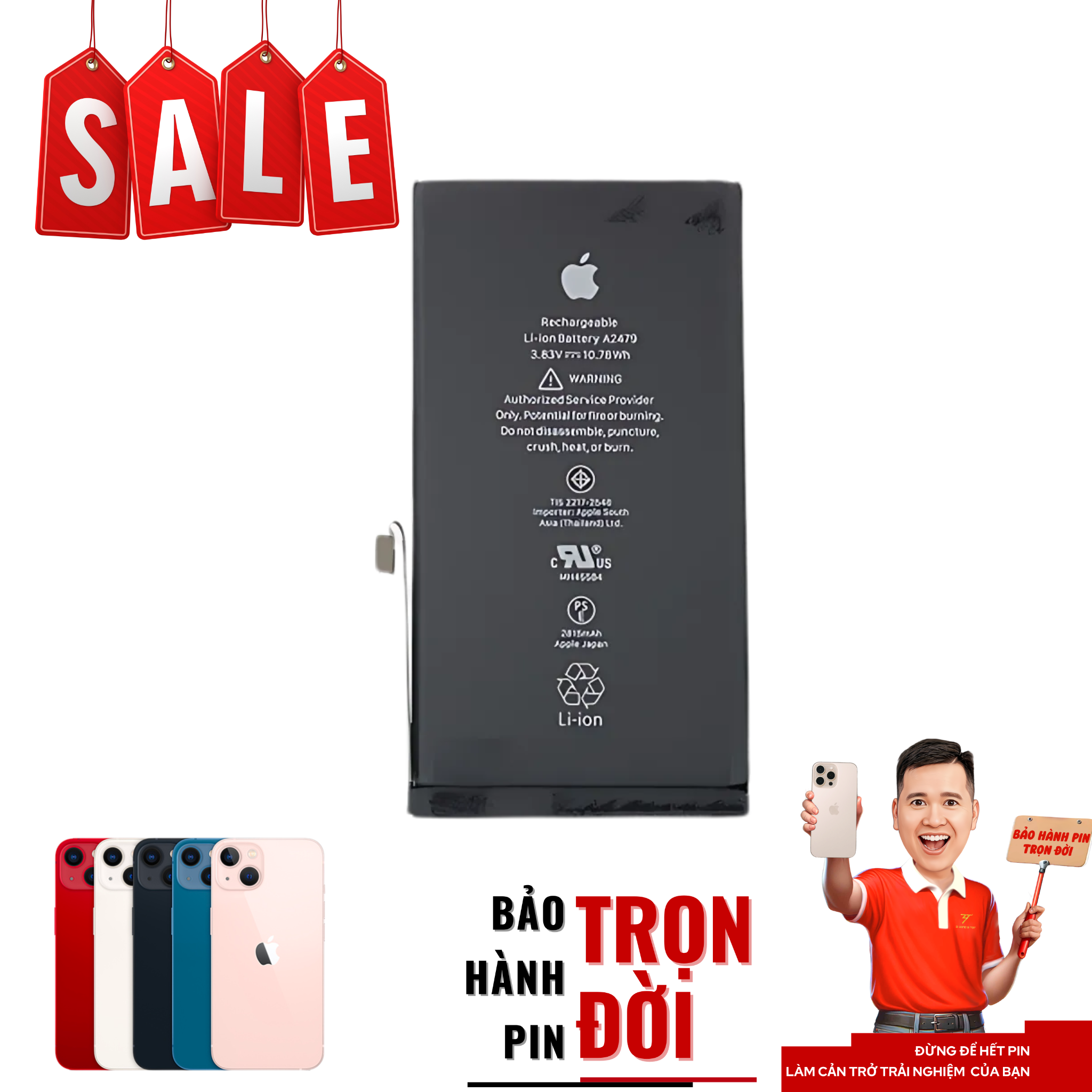 Pin iPhone 13 – DI ĐỘNG 3 TỐT