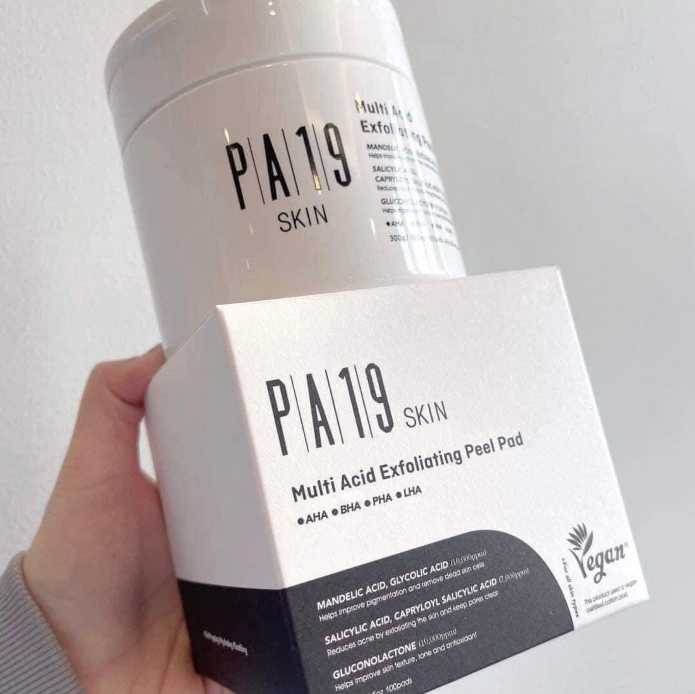Toner Pad Tẩy Tế Bào Chết PA19 Skin Multi Acid Exfoliating Peel Pad hà ...